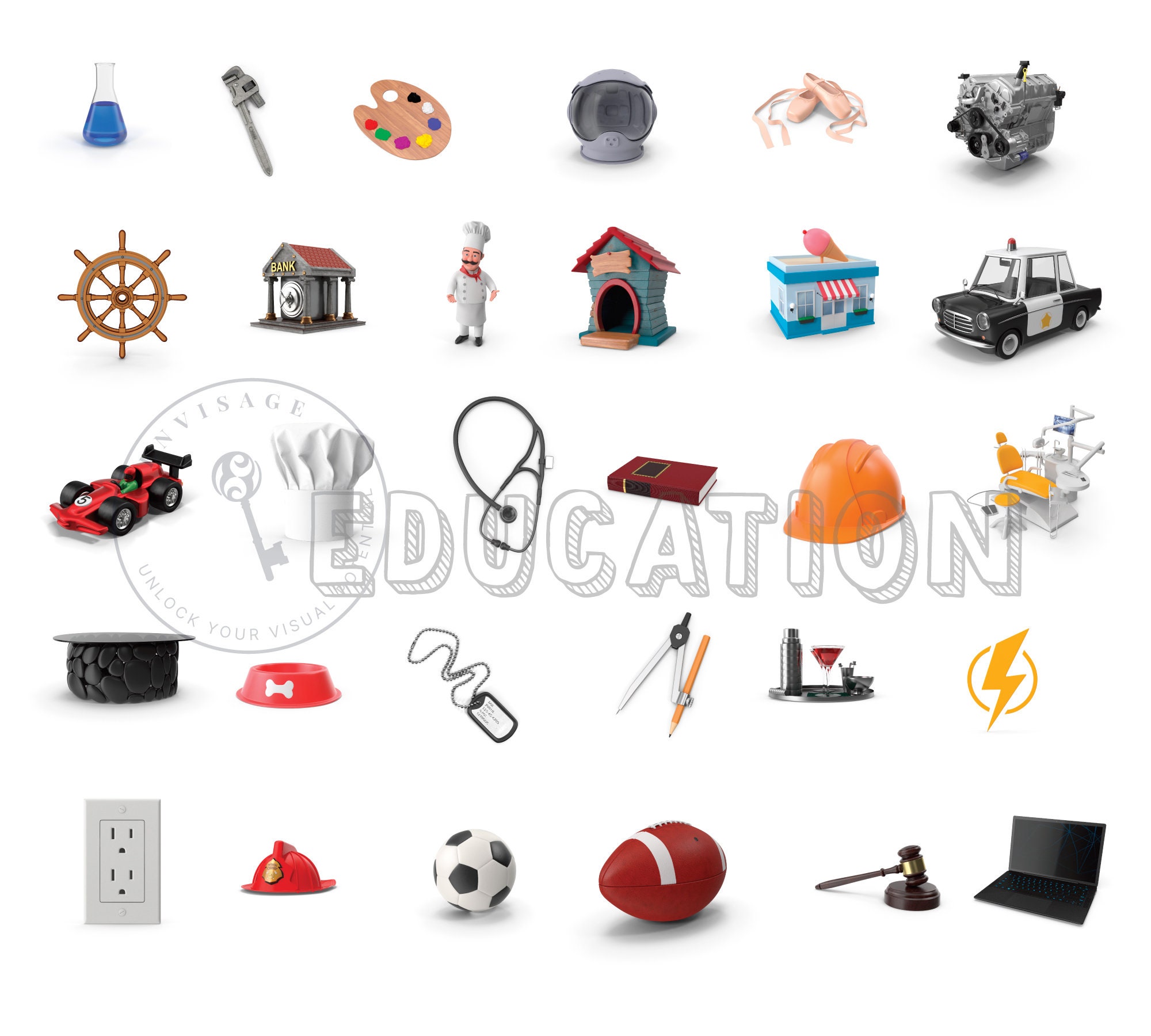 Occupations Educational Printables, Occupations Clipart, Classroom ...
