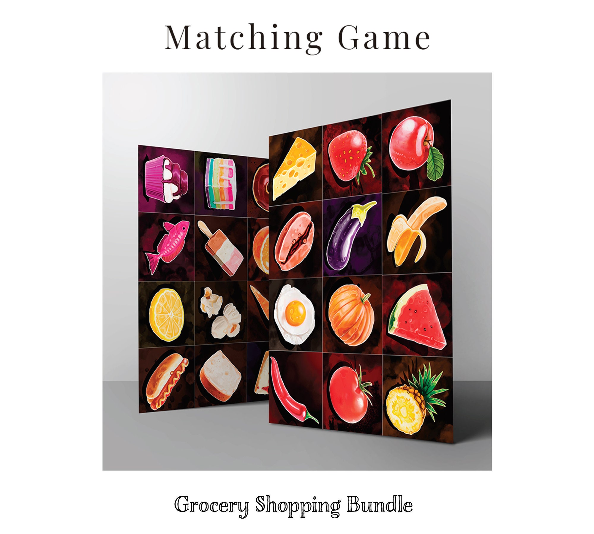 Grocery Shopping Educational Bundle, Learning Posters, Educational ...