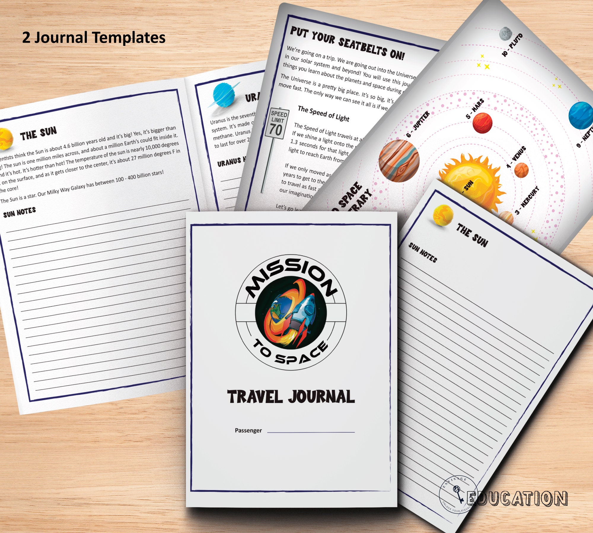Space Planets Educational Printable, Science Printables, Astronomy ...