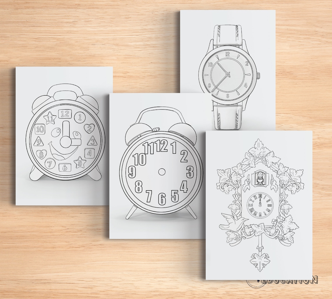 How to Tell Time Educational Printables, Telling Time, Clock Clipart ...