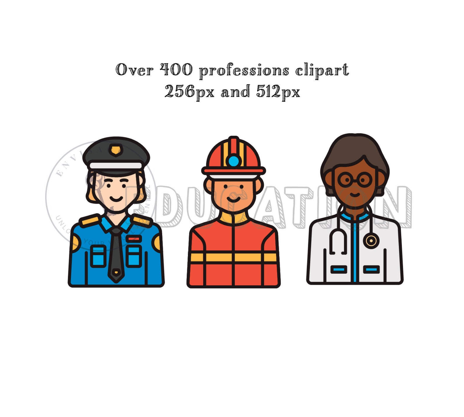 Occupations Educational Printables Occupations Clipart - Etsy