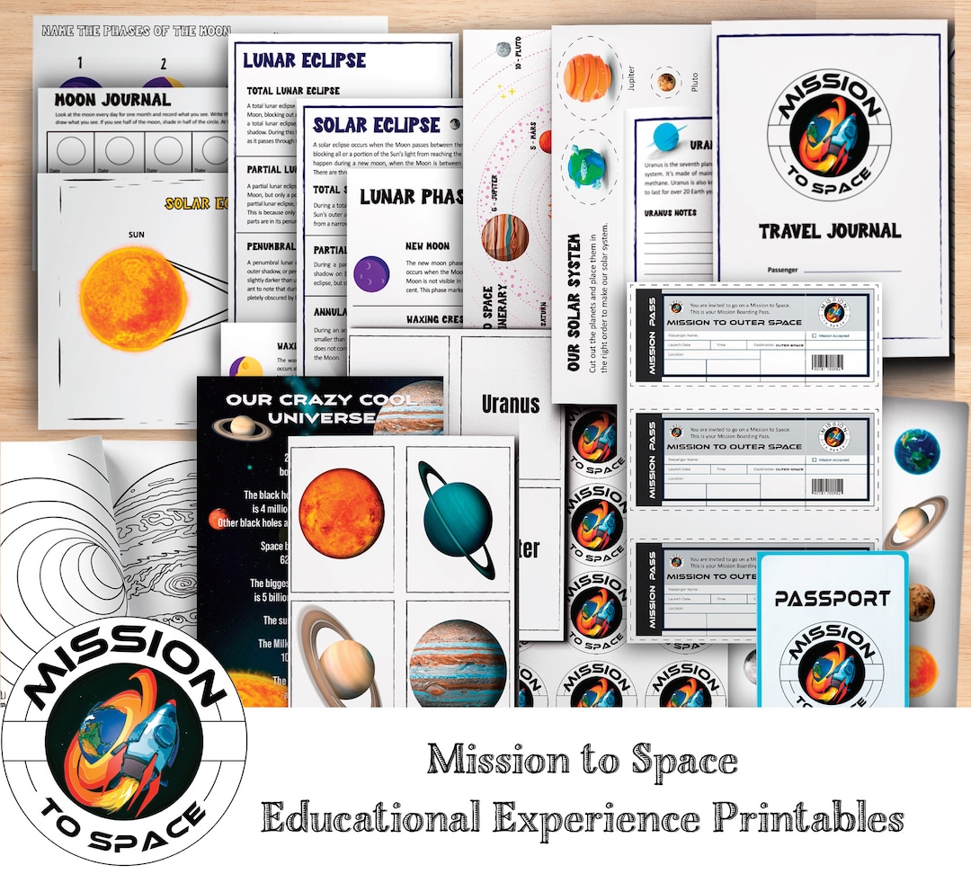 Space Planets Educational Printable, Science Printables, Astronomy ...