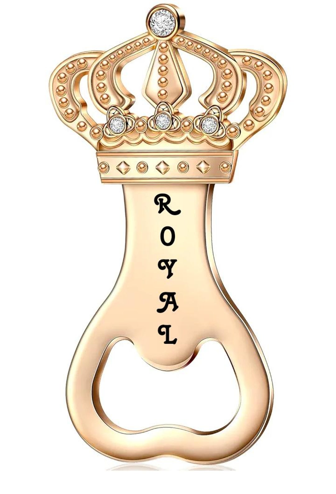 Custom Crown Bottle Opener Laser Engraved Hand Stamped Best Man Gift ...