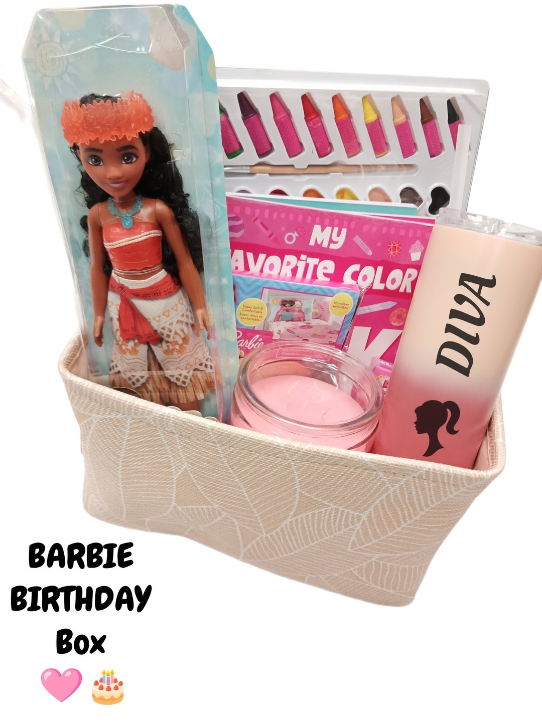 Personalized Barbie Birthday Box Hamper L Hand Engraved Tumbler L ...