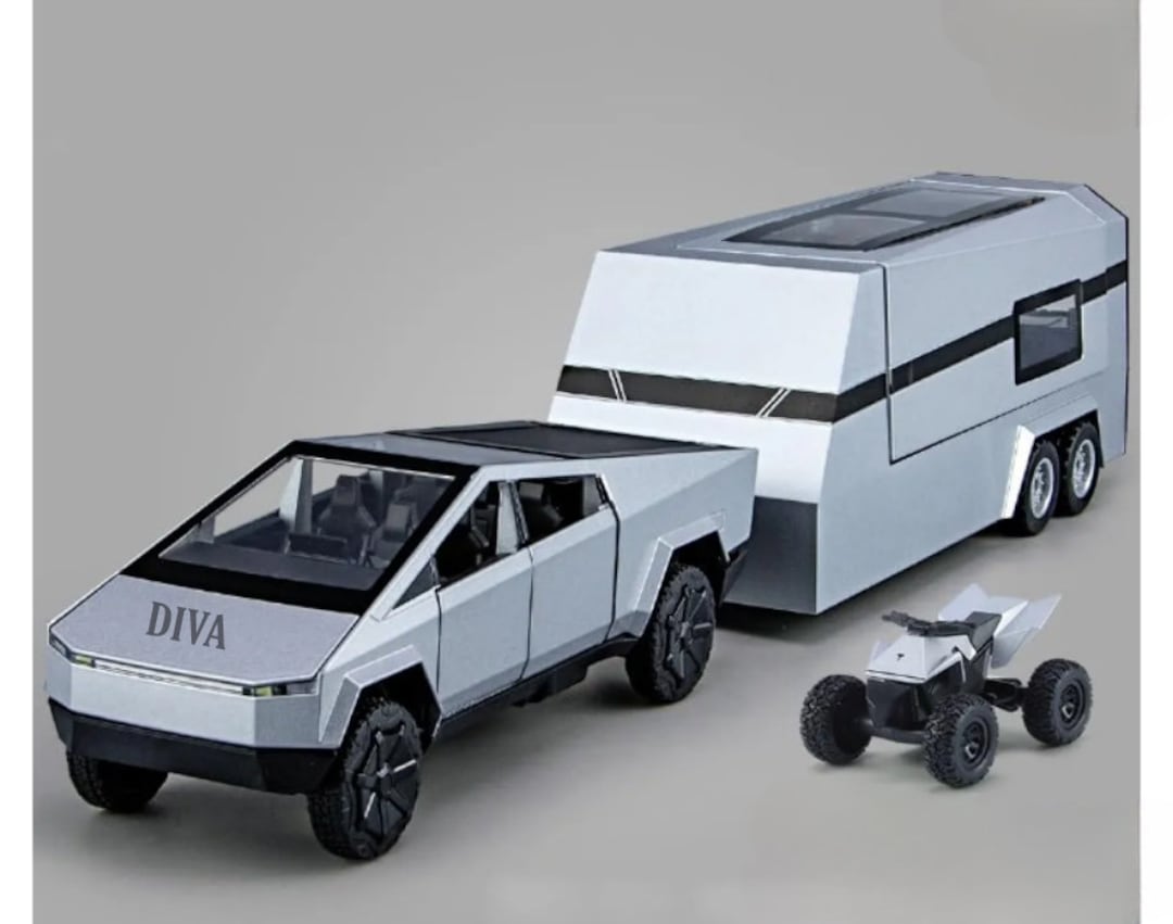 Personalized Tesla Cybertruck Model Car Gift Set | Hand Laser Engraved ...