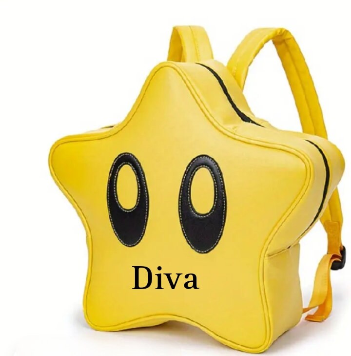 Custom Super Mario Star Backpack | Hand Engraved | Kawaii | Gifts for ...