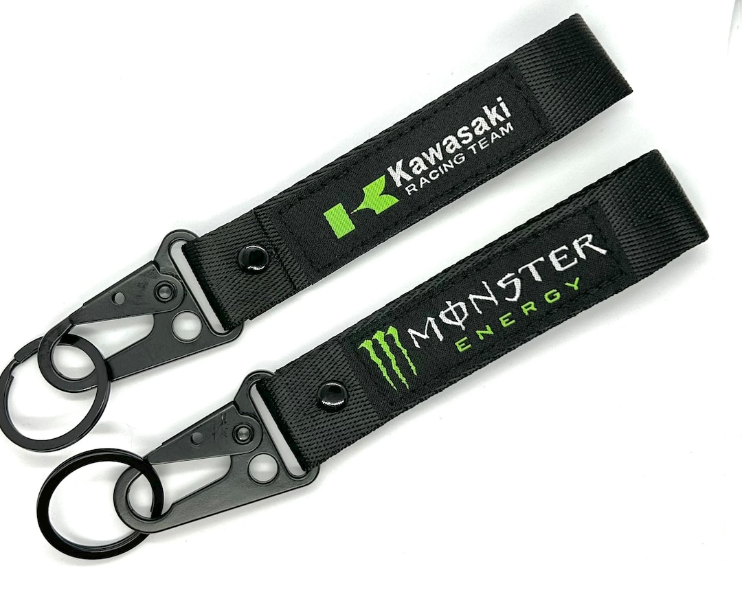 KAWASAKI MONSTER JDM Keyring Motorcycle Accessories Handmade Gift Uk ...