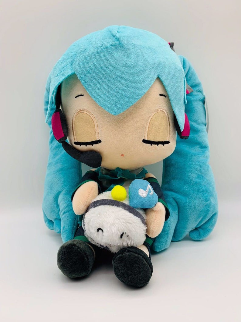 Hatsune Miku Vocaloid Plushie Fumo Teddy Bear 26cm Tall - Etsy