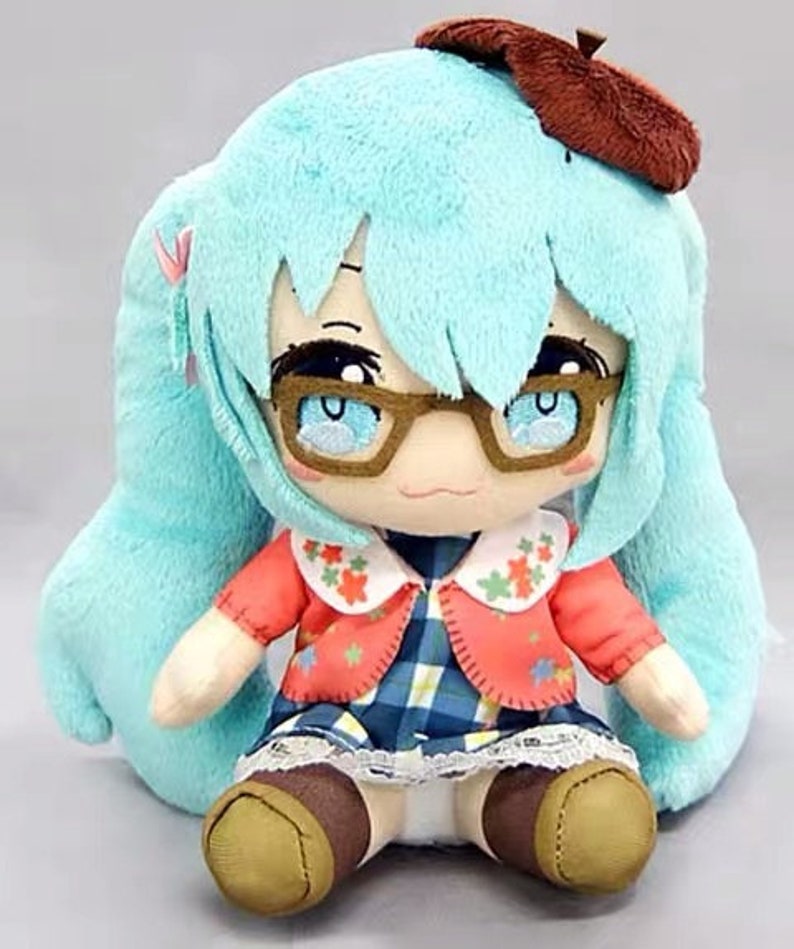 Hatsune Miku Vocaloid Plushie Fumo Teddy Bear 26cm Tall - Etsy