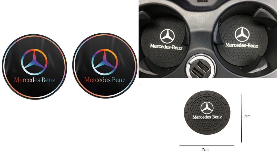 Car Coaster Water Cup Bottle Holder Mat Mercedes-benz 7cm - Etsy UK