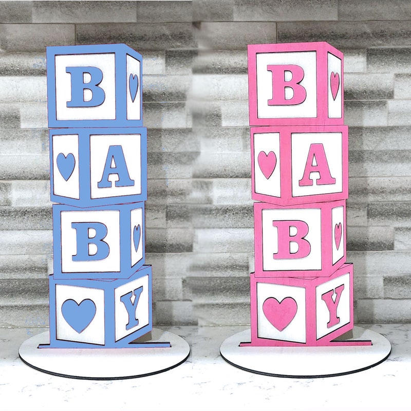 Baby Center Pieces Blocks - Etsy