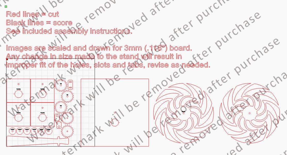Kinetic Spinner Tabletop Decor, Laser Cut File for 3mm Wood, SVG and ...