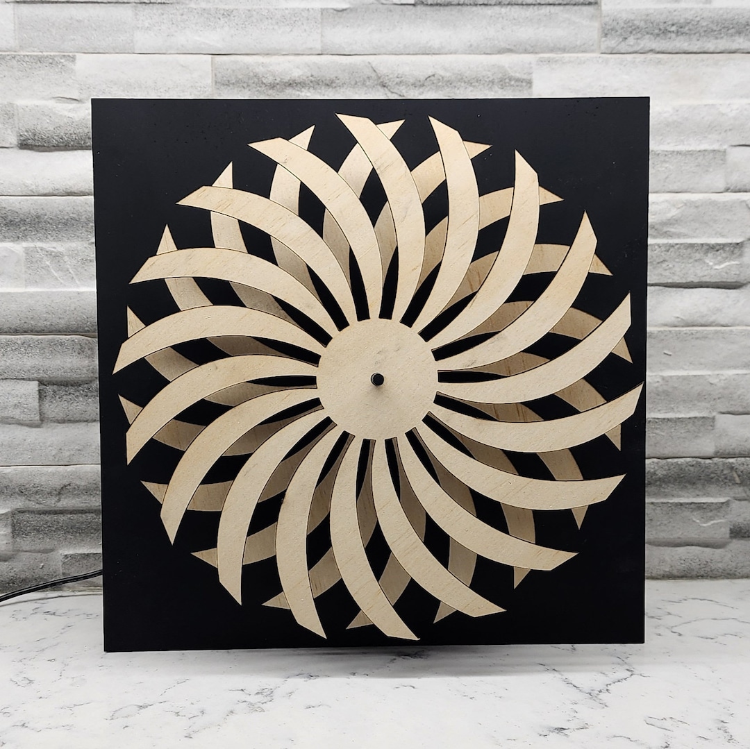 Kinetic Spinner Tabletop Decor, Laser Cut File for 3mm Wood, SVG ...