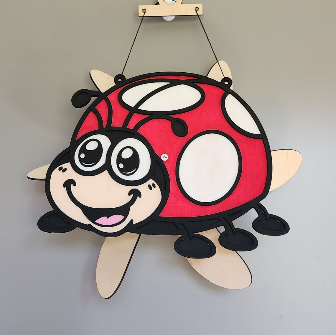 Ladybug Wind Spinner, Laser Cut File for 3mm Wood, SVG Instant Download ...
