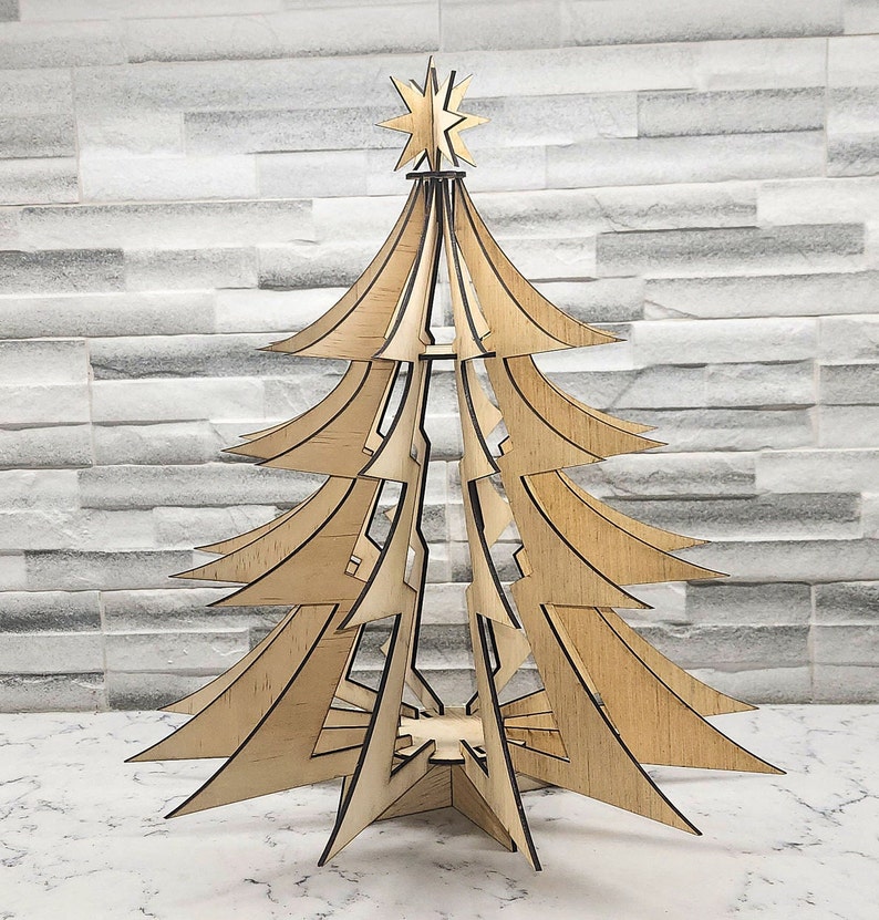 3D Christmas Tree, Laser Cut File for 3mm Wood, SVG INSTANT DOWNLOAD - Etsy