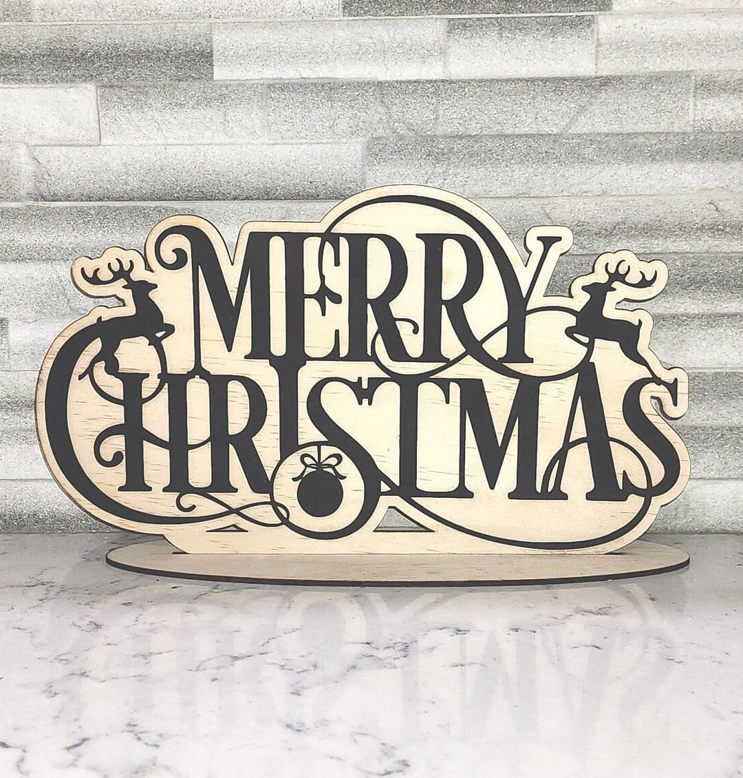 Layered Christmas Table Centerpiece, Laser Cut File for 3mm Wood ...