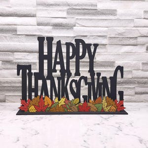 Thanksgiving Centerpiece, Laser Cut File for 3mm Wood, SVG Instant ...
