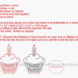 Happy Birthday Table Centerpiece Laser Cut File for 3mm Wood, Available ...