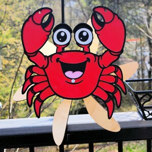 Crab Wind Spinner, Laser Cut File for 3mm Wood, SVG Instant Download - Etsy