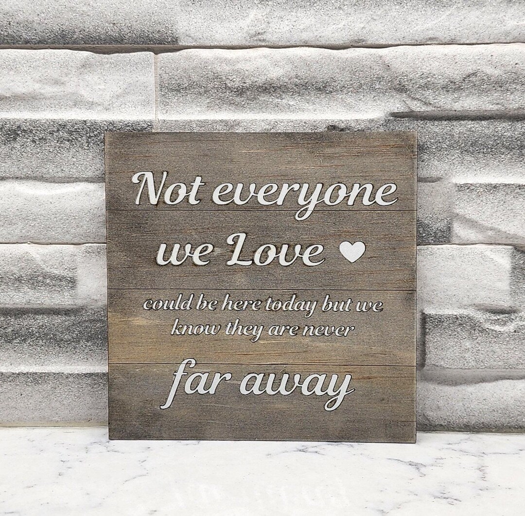 Memorial Table Sign for Weddings, Laser Cut File, SVG Format INSTANT ...