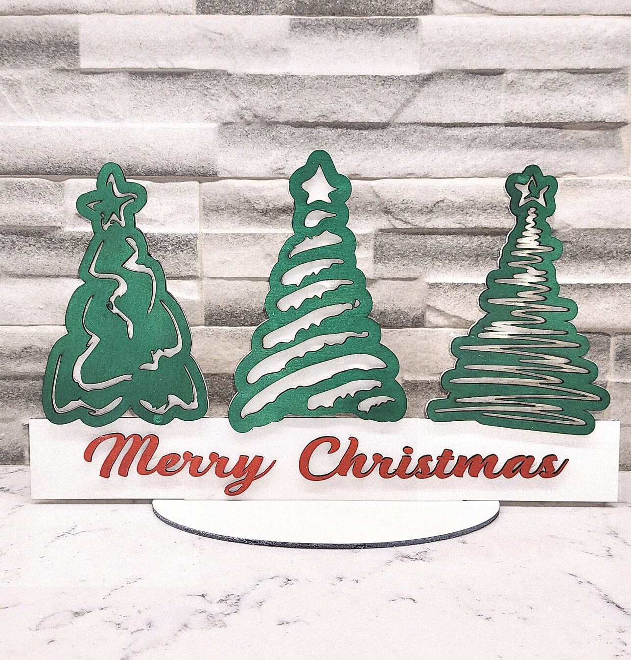 Christmas Table Centerpiece, Laser Cut File for 3mm Wood, Available in ...