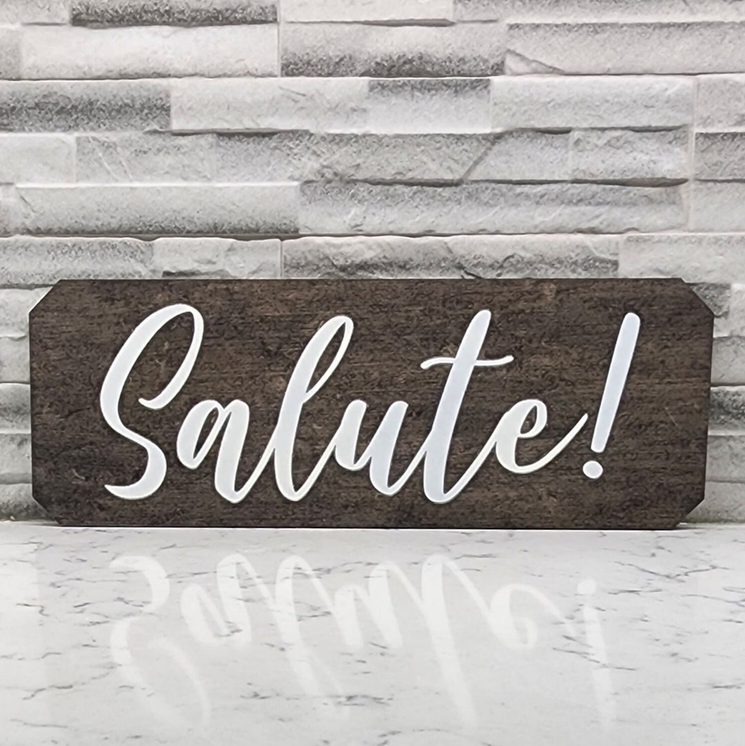 Salute Wall or Shelf Decoration, Laser Cut File, SVG Format INSTANT ...