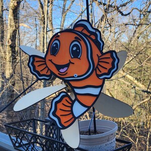 Clown Fish Wind Spinner, Laser Cut File for 3mm Wood, SVG Instant ...