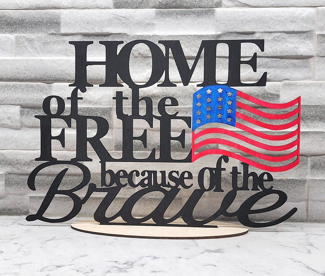 Patriotic Table Centerpiece Laser Cut File for 3mm Wood - Etsy