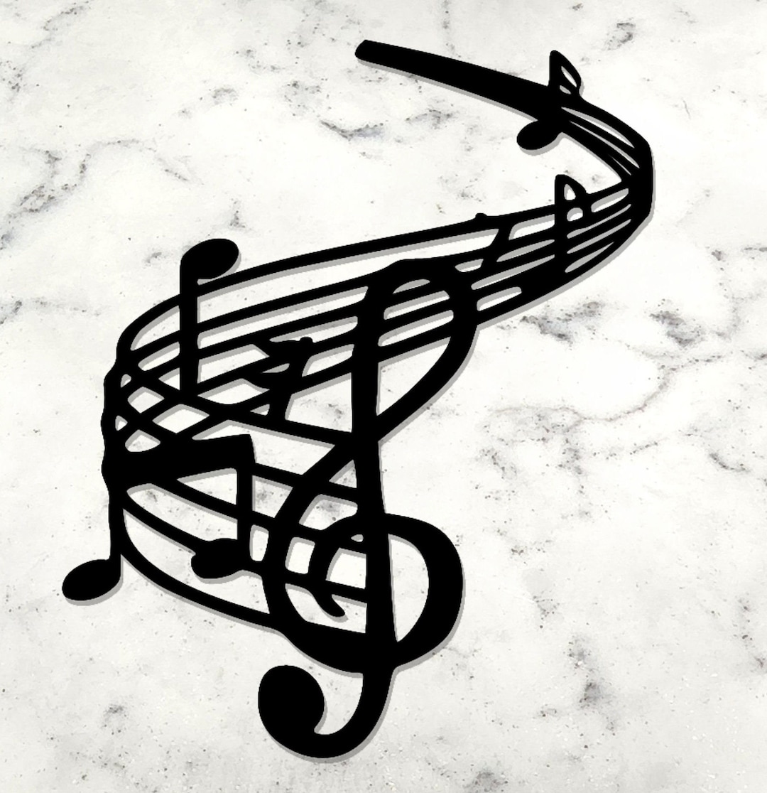 Music Staff Wall Decoration, Laser Cut File, SVG Instant Download - Etsy