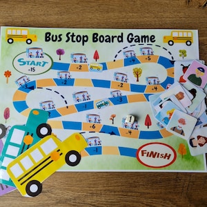 Bundle Kid Board Game, Car Racing Bus Stop Pretend Play, Educational ...