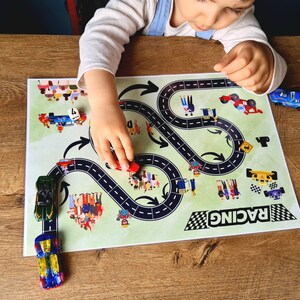 Car Racing Board Game, Educational Toy, Kid Toy, Educational Print ...