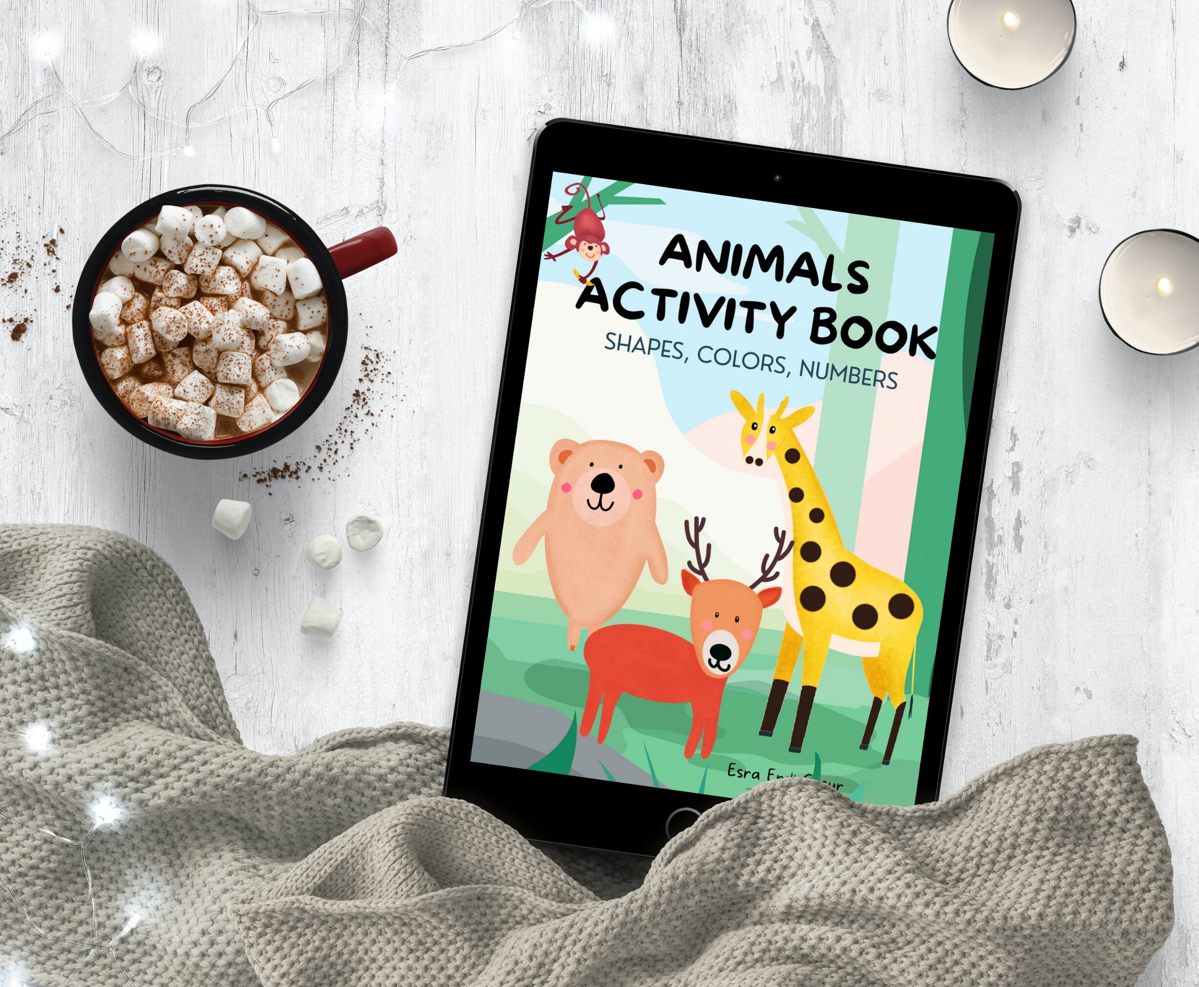 Animals Busy Book, Shapes Colors Numbers, Counting, Montessori ...