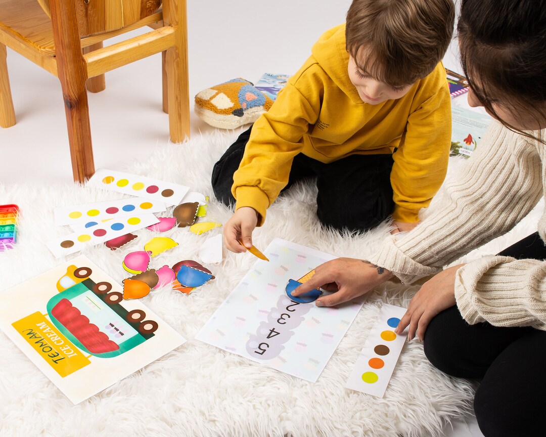 Ice Cream Pretend Play Printable, Kids Dramatic Play, Color Matching ...