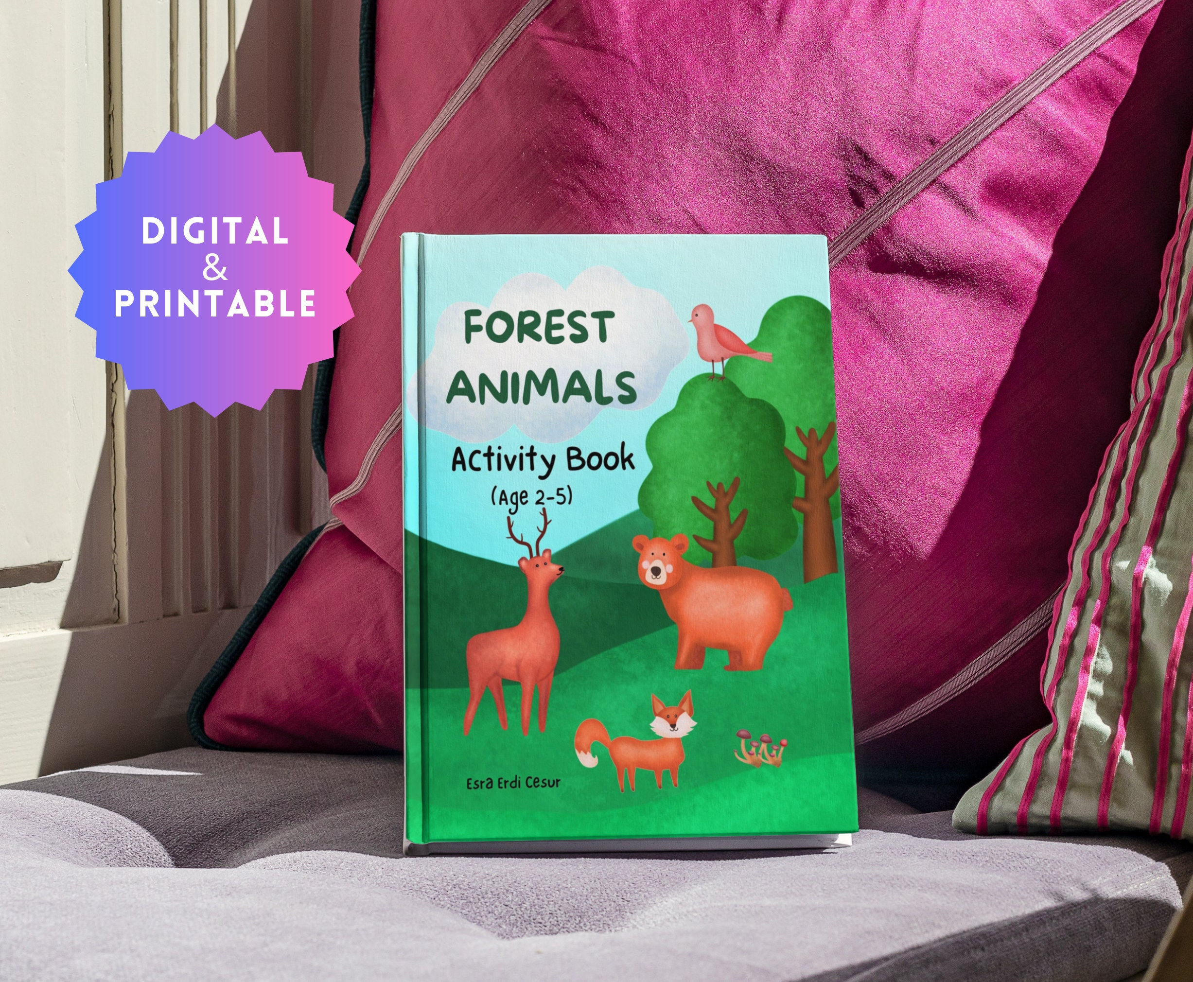 Forest Animals Busy Binder, Shapes Colors Numbers, Counting, Montessori ...