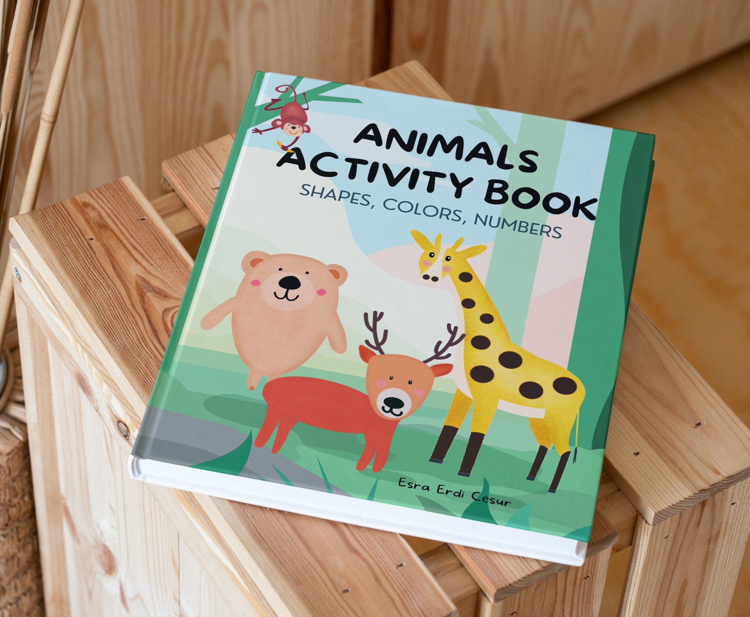 Animals Busy Book, Shapes Colors Numbers, Counting, Montessori ...