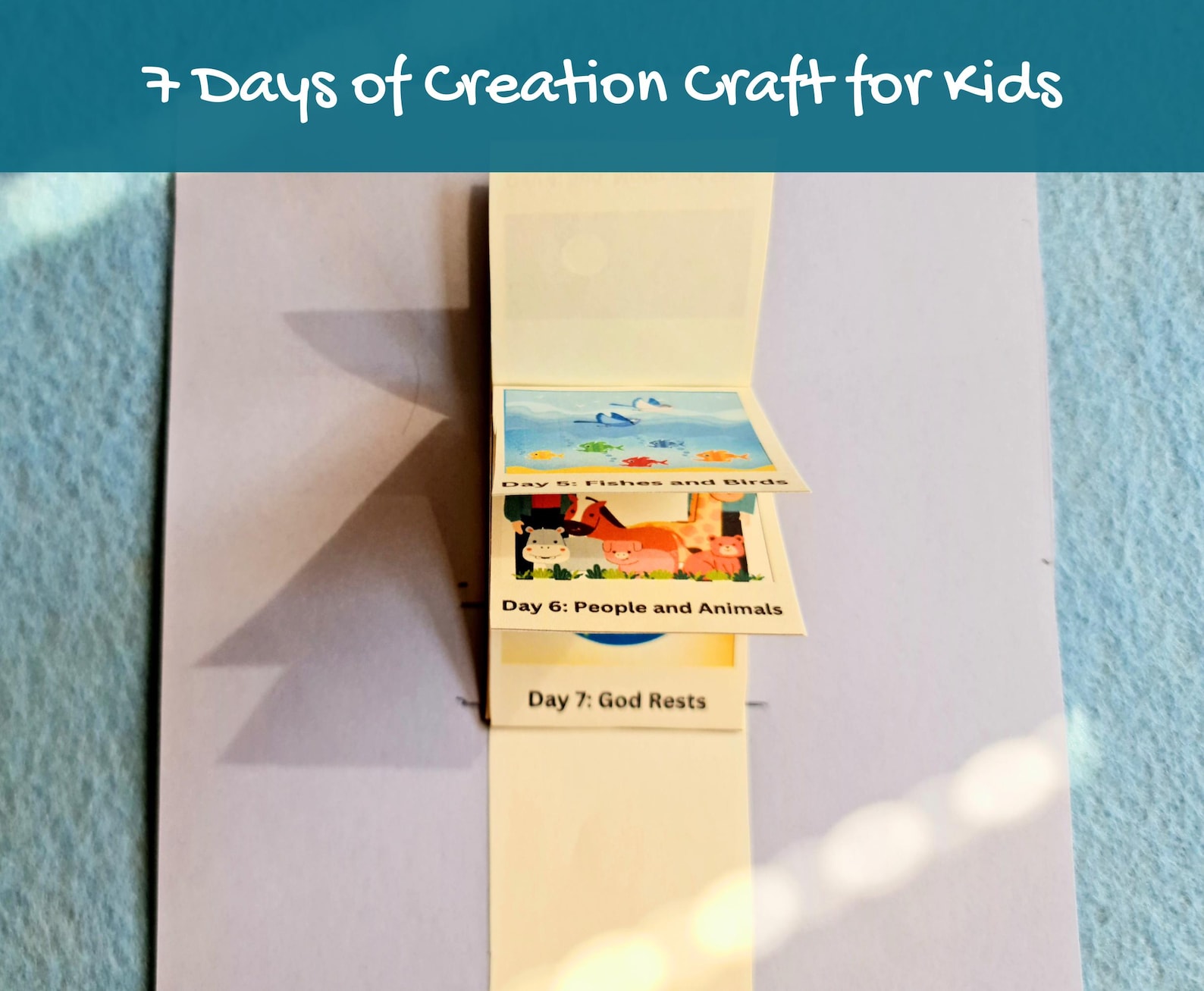 7 Days of Creation Bible Craft for Kids, Creation Bible Activities ...