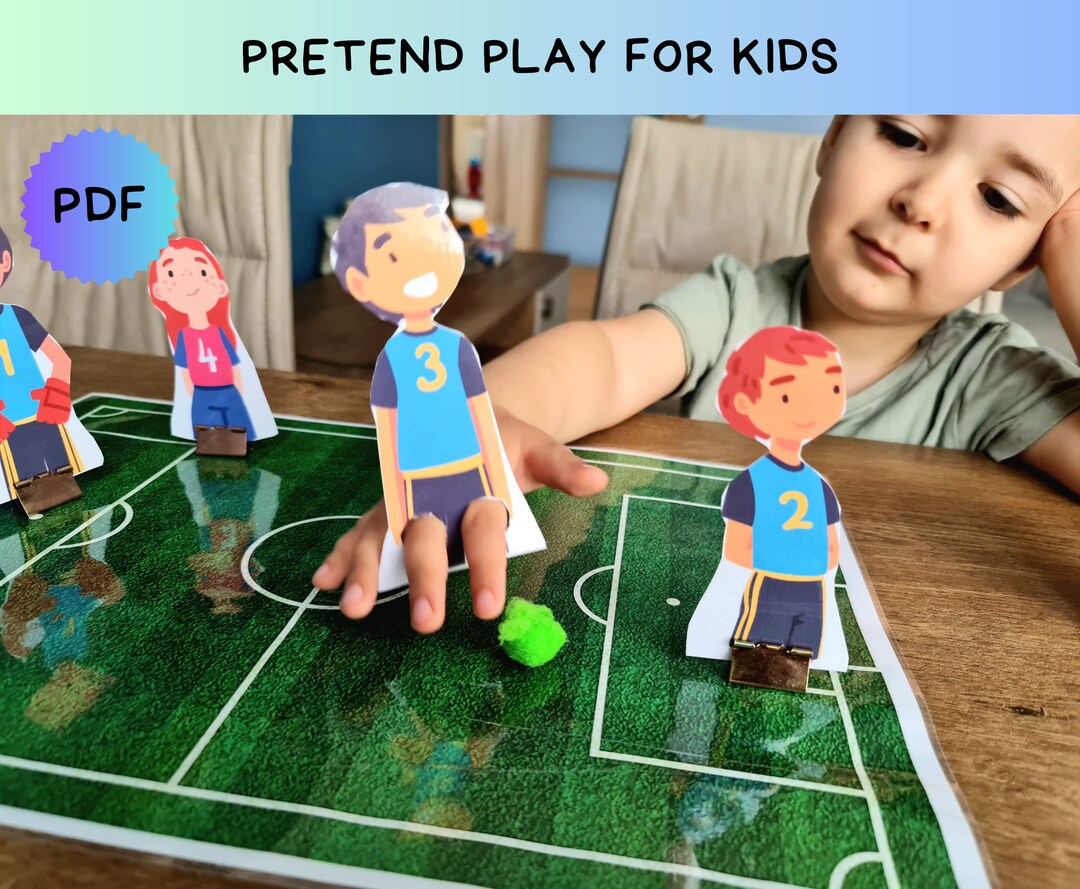 Printable Football Board Game, Finger Puppet Footballer, Educational ...