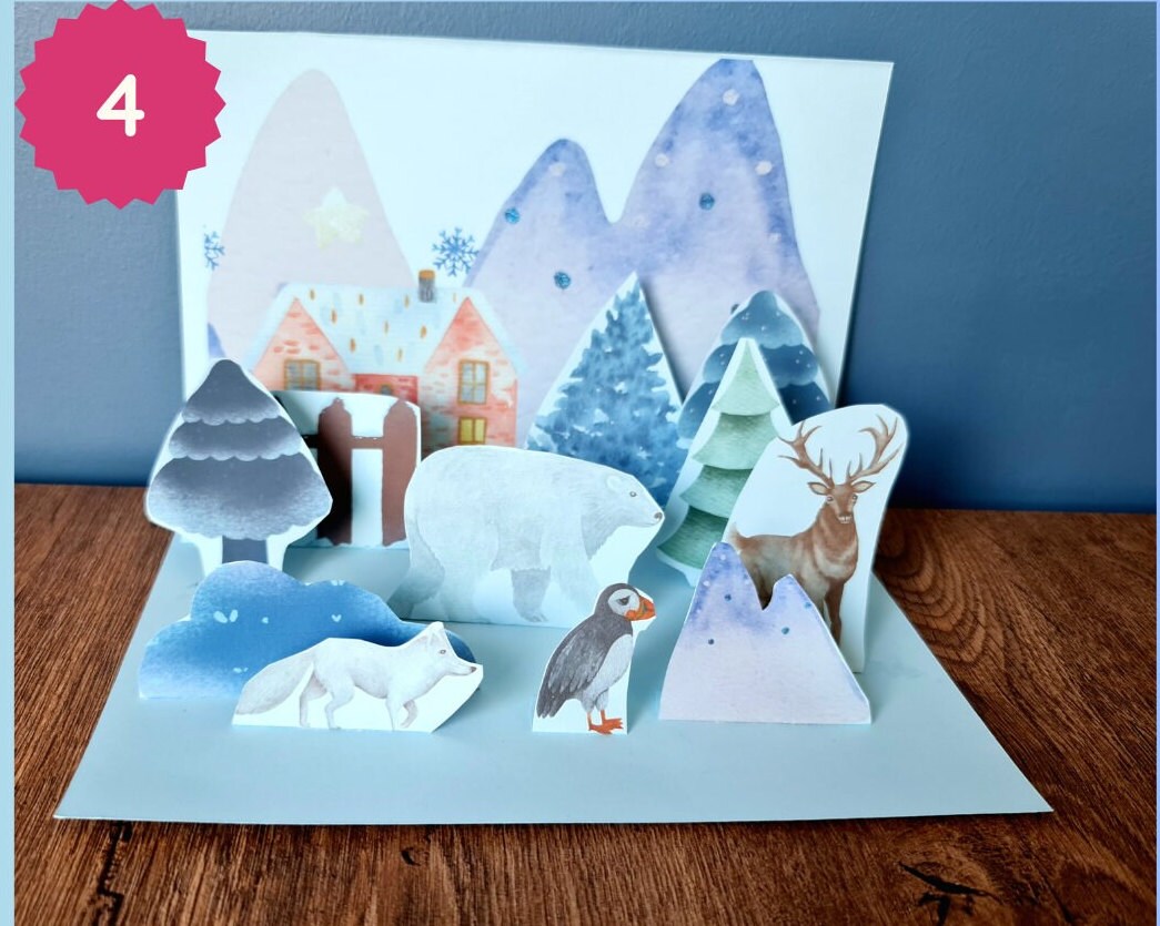 BUNDLE Forest Animals Pop up Quiet Book Page, Cut and Glue DIY Project ...