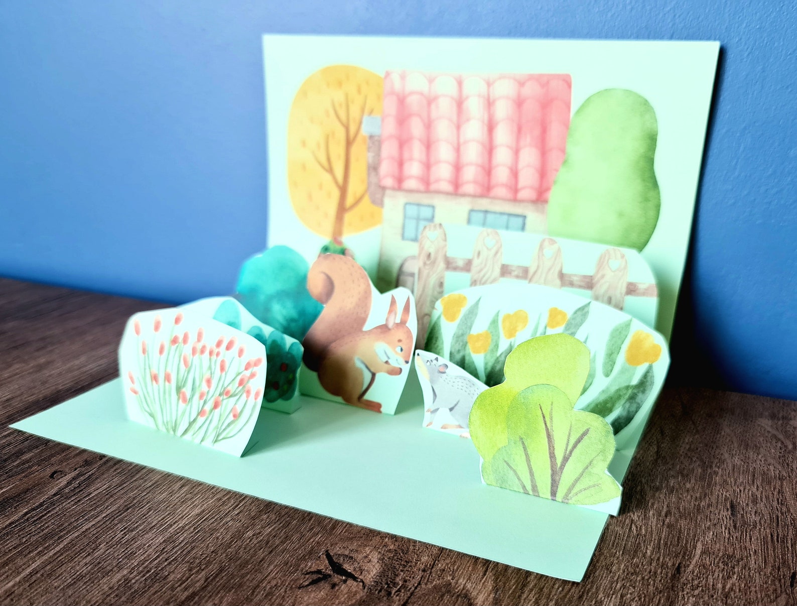 Farm Animals Pop up Quiet Book Page, Cut and Glue DIY Project, Kid ...