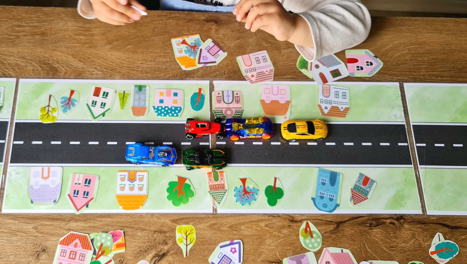 Street Cut and Glue DIY Book, Preschool Sticker Book, Montessori Toy ...