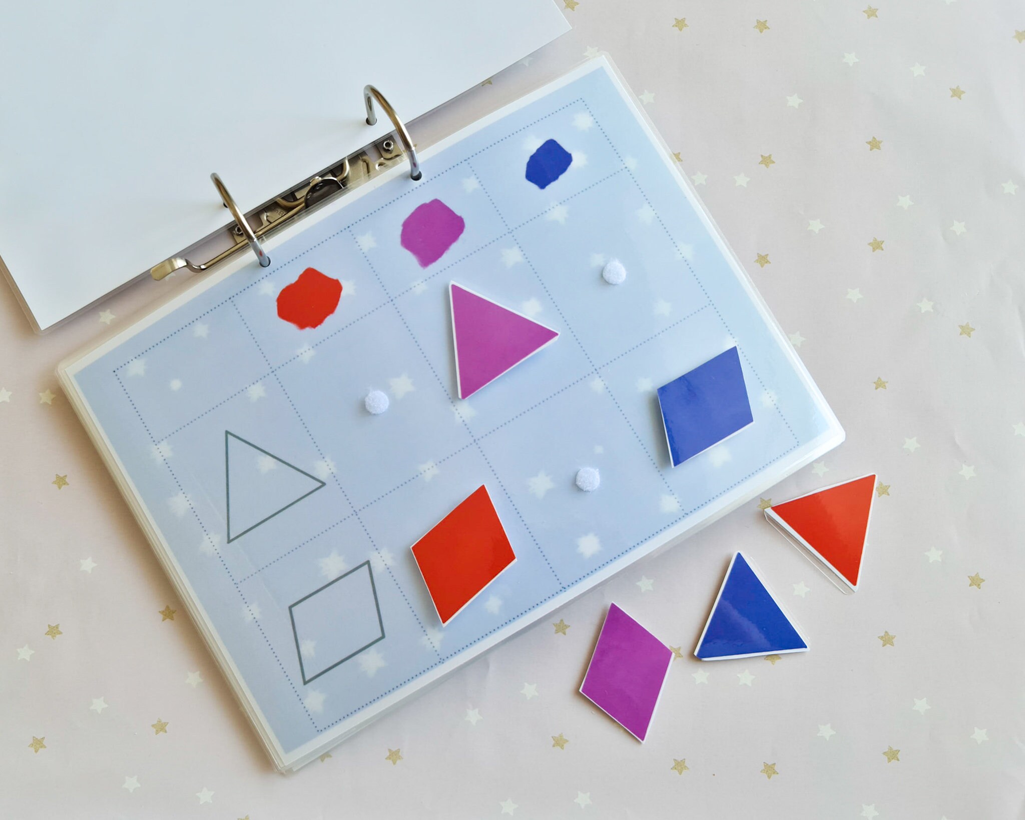 Toddler Learning Activity Book, Printable Busy Binder, Shape Color ...