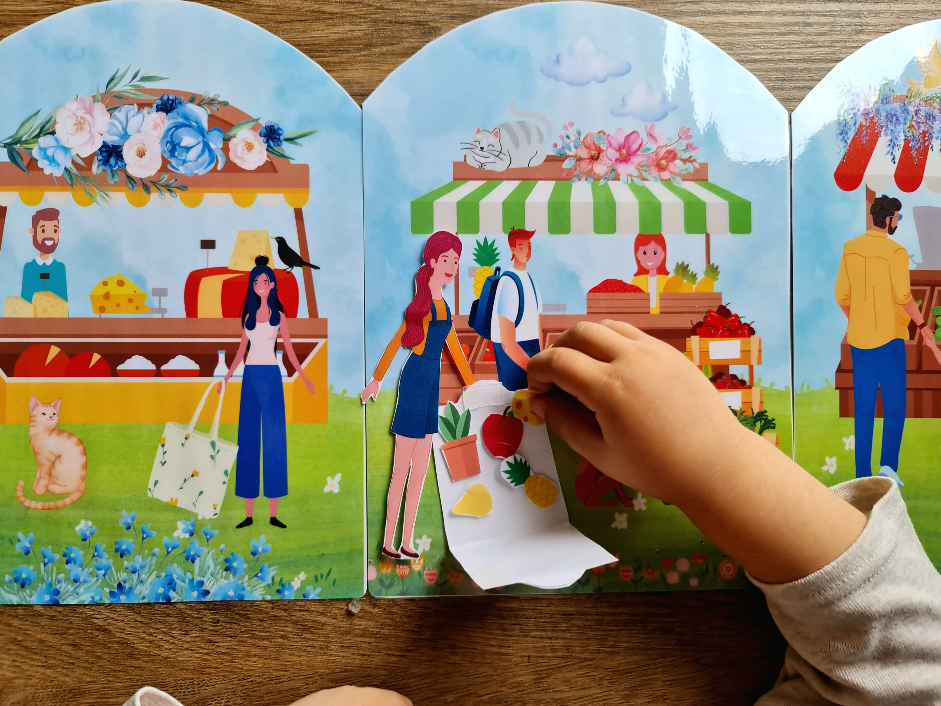 Grocery Shopping Pretend Play Preschool Sticker Book - Etsy