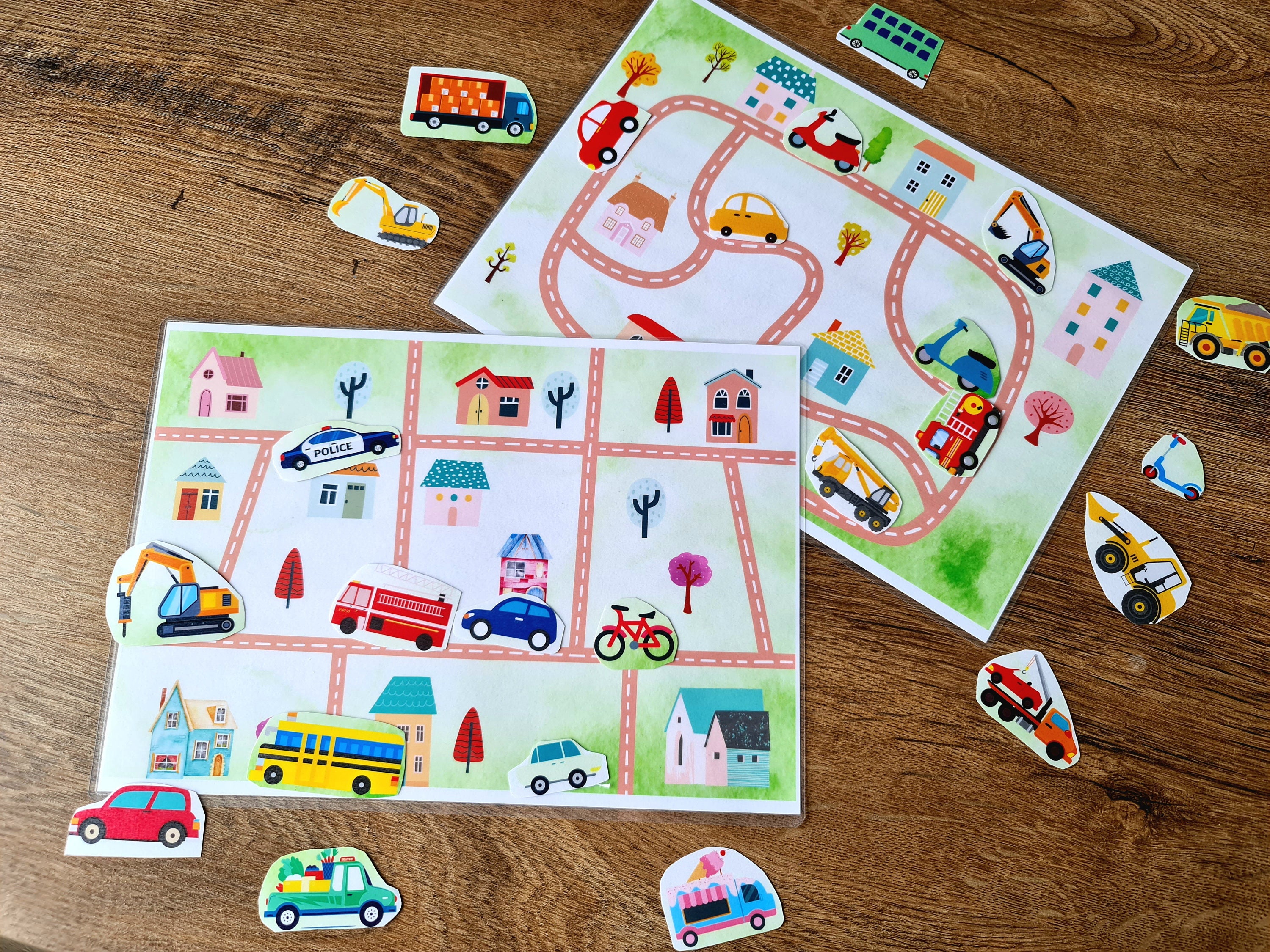 Bundle Cut and Glue DIY Book, Preschool Sticker Book, Montessori Toy ...