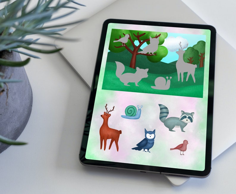 Forest Animals Busy Binder Shapes Colors Numbers Counting - Etsy