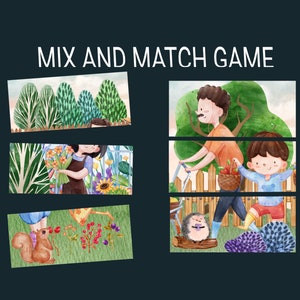 Montessori Mix and Match Game Matching Kids Activity - Etsy