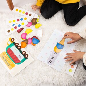 Ice Cream Pretend Play Printable, Kids Dramatic Play, Color Matching ...