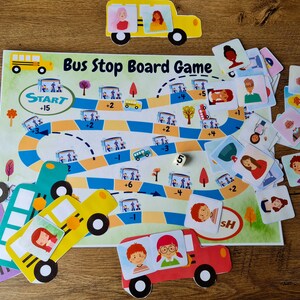 Bundle Kid Board Game, Car Racing Bus Stop Pretend Play, Educational ...