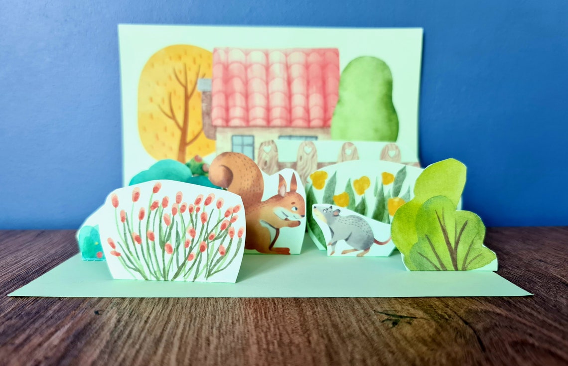 Farm Animals Pop up Quiet Book Page, Cut and Glue DIY Project, Kid ...