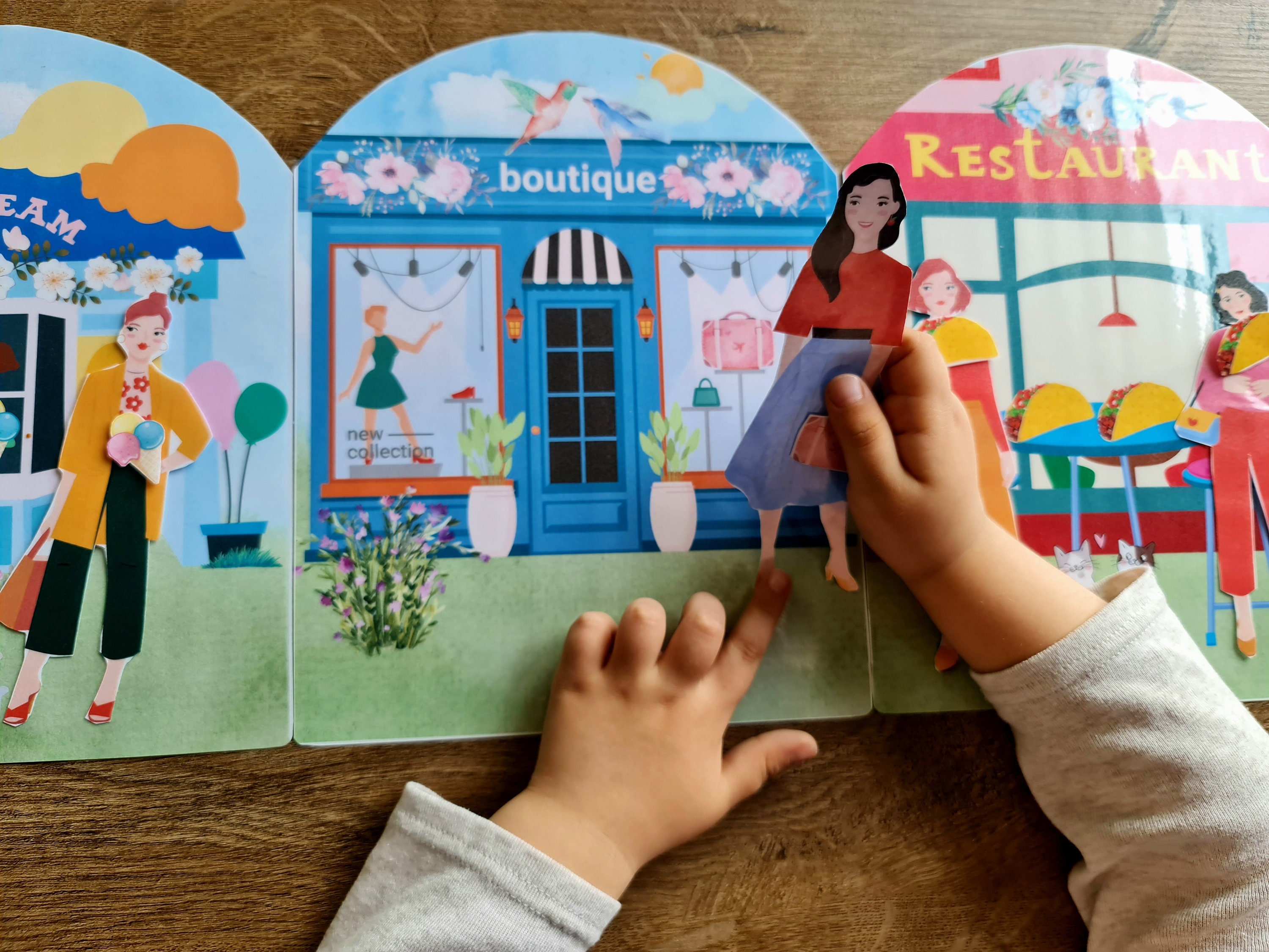 Girls Shopping Pretend Play DIY Book Preschool Sticker Book - Etsy