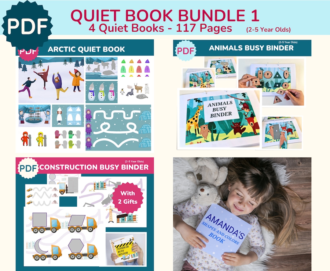 Busy Binder Bundle, Toddler Quiet Book, Educational Gift, Homeschool ...